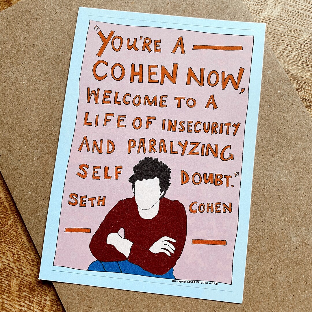 Seth Cohen the O.C. Blank Postcard / Print - Etsy