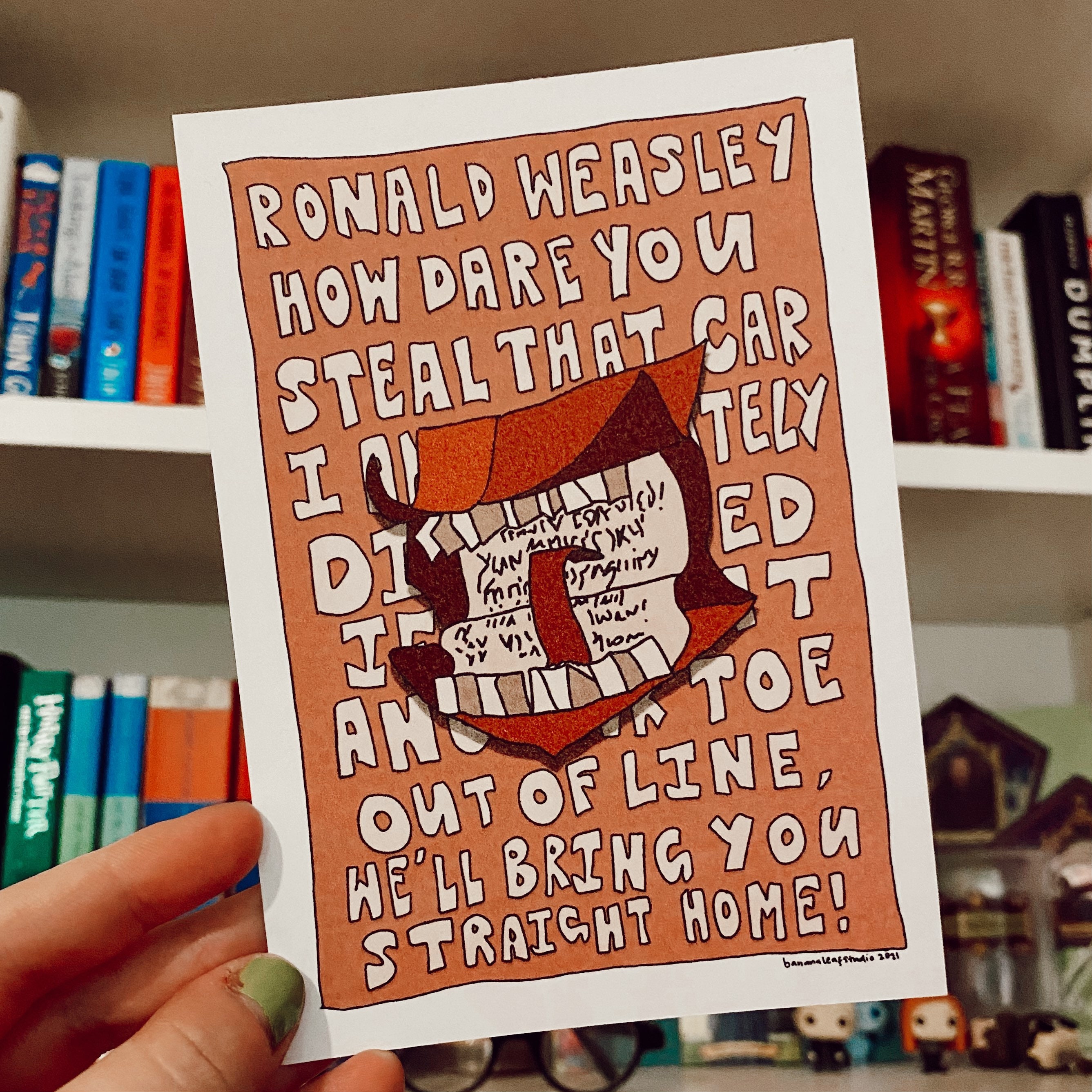 Magical Howler Letter Mrs Weasley A5/A6 Print | Etsy