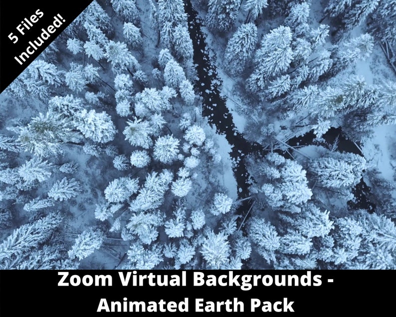 Zoom Virtual Backgrounds Animated Earth Pack | Etsy