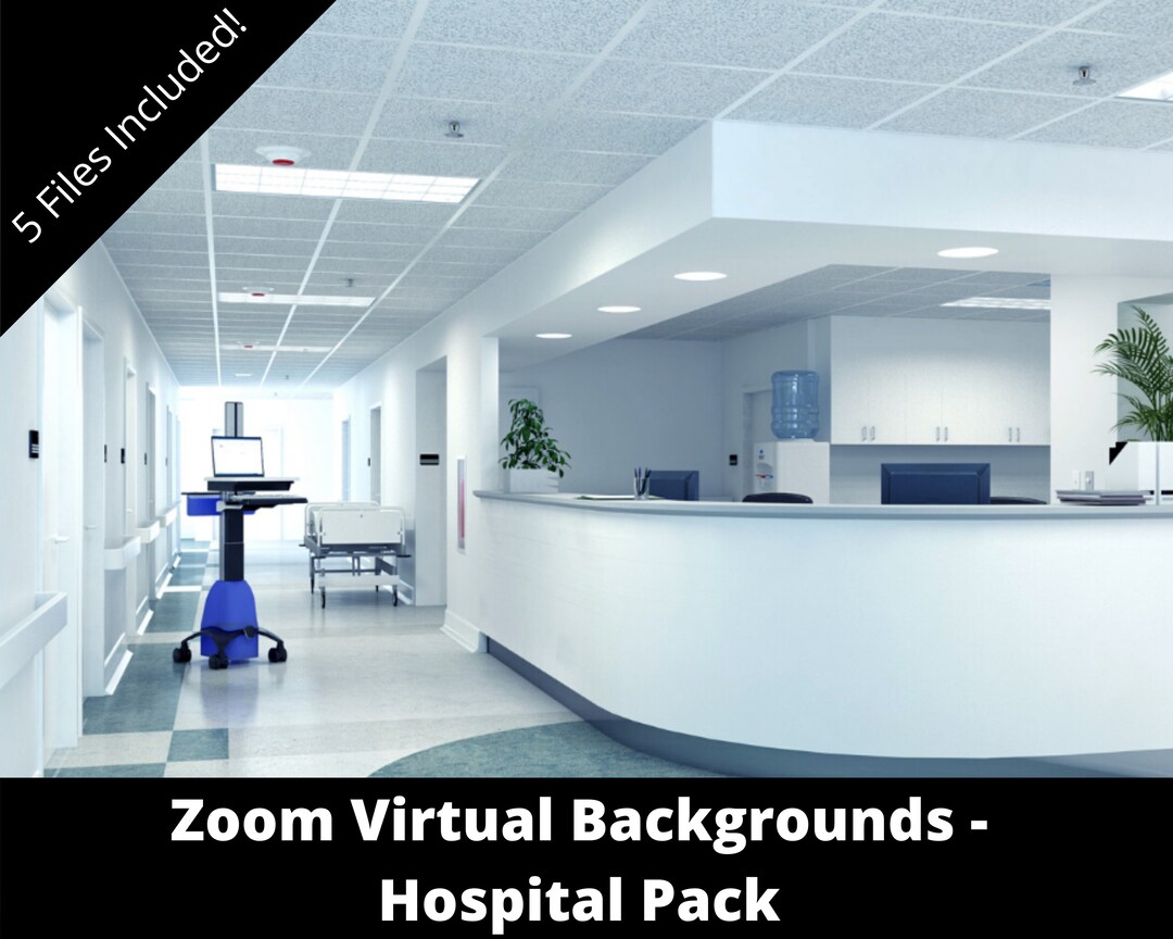 Zoom Virtual Backgrounds Hospital Pack - Etsy Finland