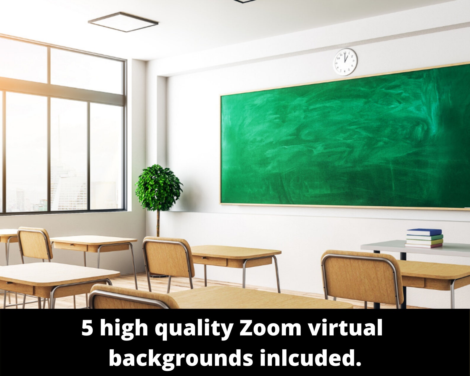 Zoom Fondos virtuales Paquete de salas de clase virtual - Etsy España