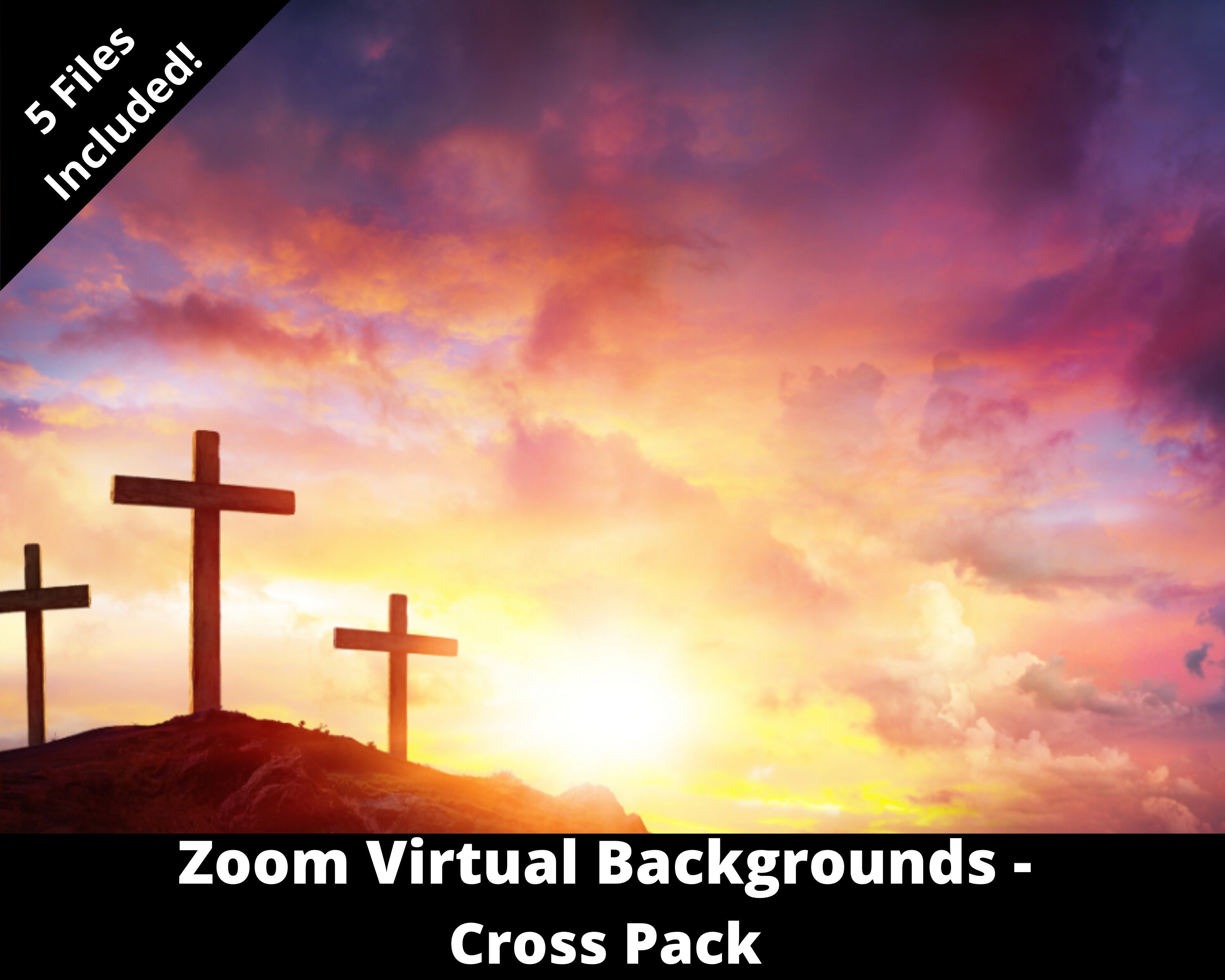 Zoom Virtual Backgrounds Cross Pack - Etsy Canada