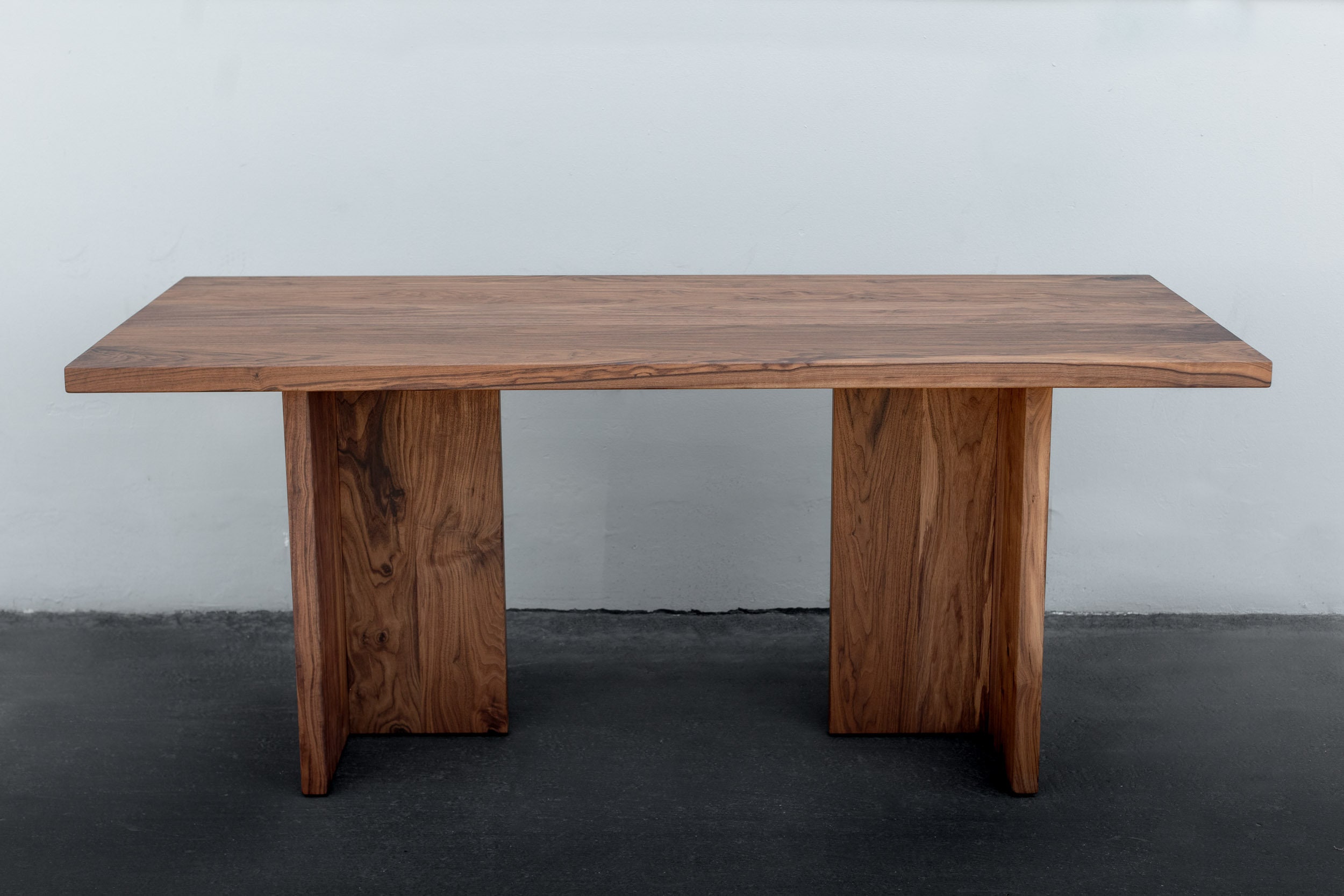 MERIDIAN- Solid Walnut Angular Inset Leg Farmhouse Dining Table (made ...