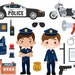 Little Police clip art Police Clipart Police Graphics - Etsy España