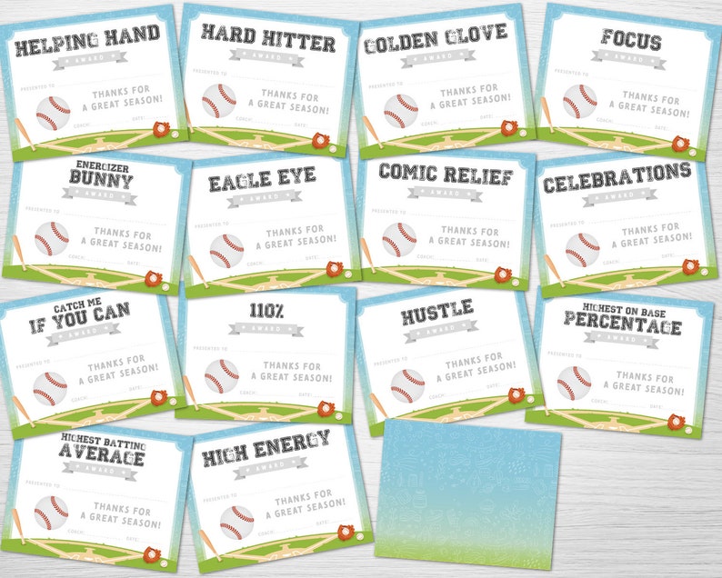 Editable Baseball Award Certificates, Award Ceremony Certificates ...