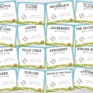 Editable Baseball Award Certificates, Award Ceremony Certificates ...