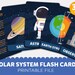 Solar System Flashcards Planets Flashcards Printable Planets | Etsy