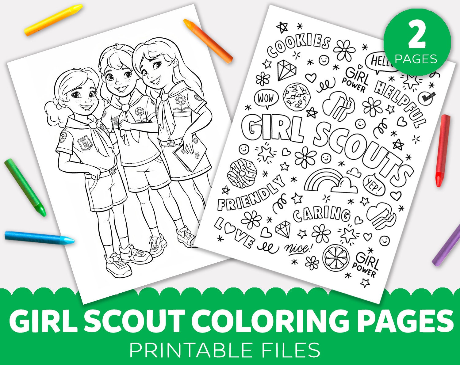 Girl Scout Cookie Coloring Page