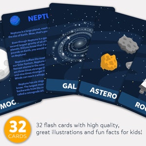 Solar System Flashcards Planets Flashcards Printable Planets Flash ...