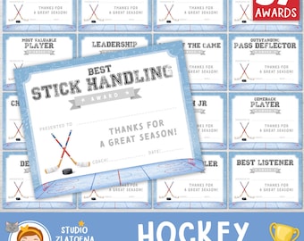 Editable Field Hockey Team Awards, Certificates, End of Season Awards ...