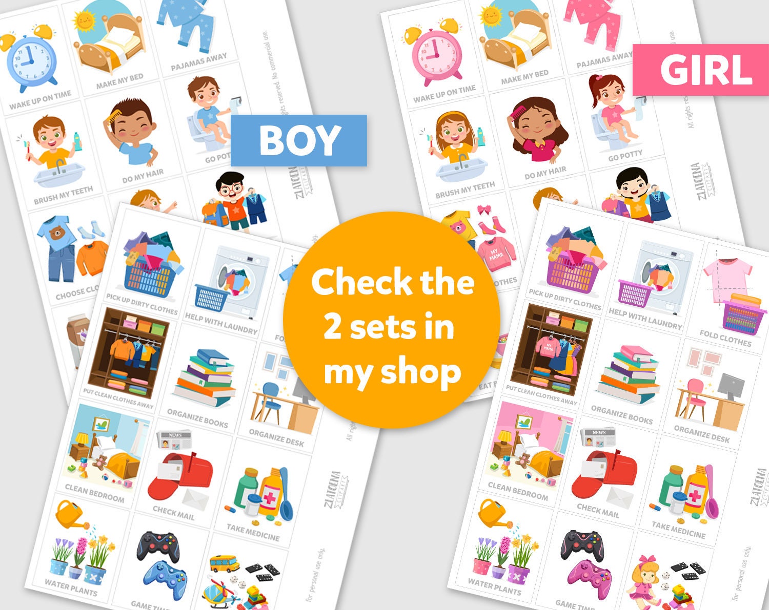 Kids Chore Chart Editable Routine Cards Kids Reward Chart - Etsy Australia