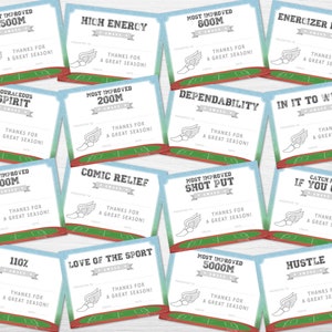Editable Track and Field Award Certificates, Award Ceremony ...