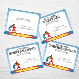 Editable Wrestling Award Certificates, Award Ceremony Certificates, End ...