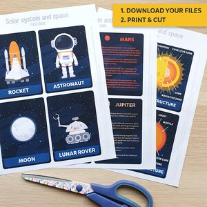 Solar System Flashcards Planets Flashcards Printable Planets Flash ...