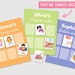 Kids Chore Chart Editable Routine Cards Kids Reward Chart Cleaning ...