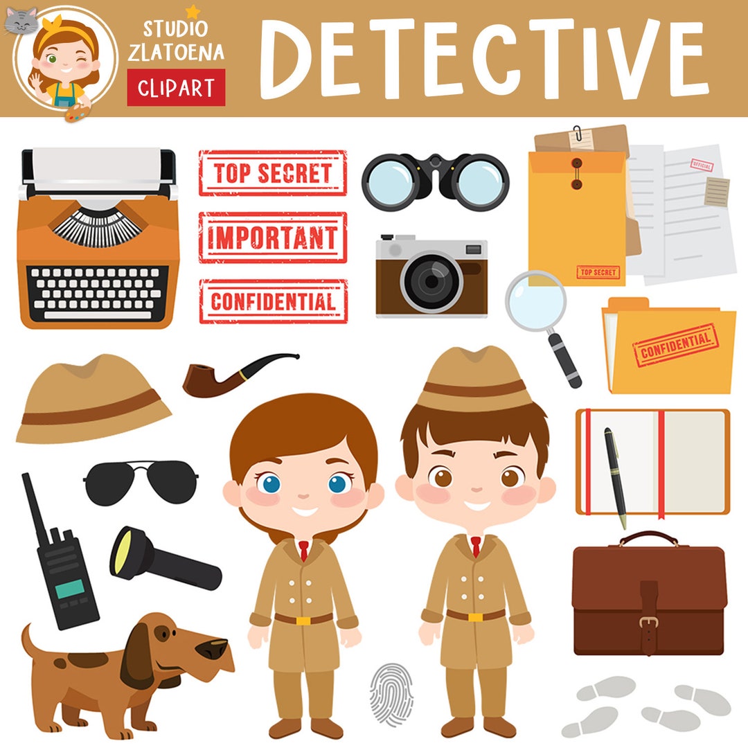 Detective Clipart Private Investigator Graphics Spy Clipart Sherlock ...