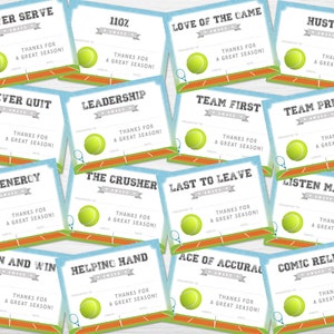 Editable Tennis Award Certificates, Tennis Award Ceremony Certificates ...