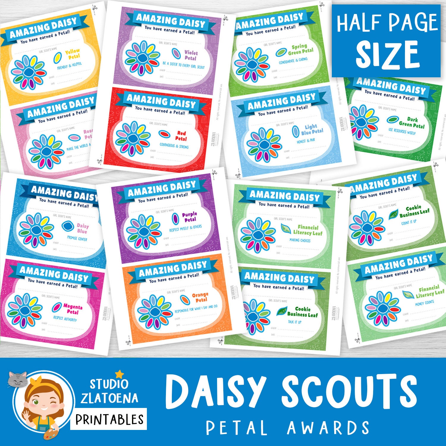 Girl Scouts Daisy Petals Achievement