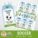 Soccer Thank You for a Great Season Printable Tag, Thank You Tag, Thank ...