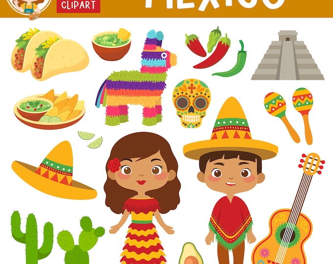Fiesta mexicana clipart México fiesta independencia Mexico clipart ...