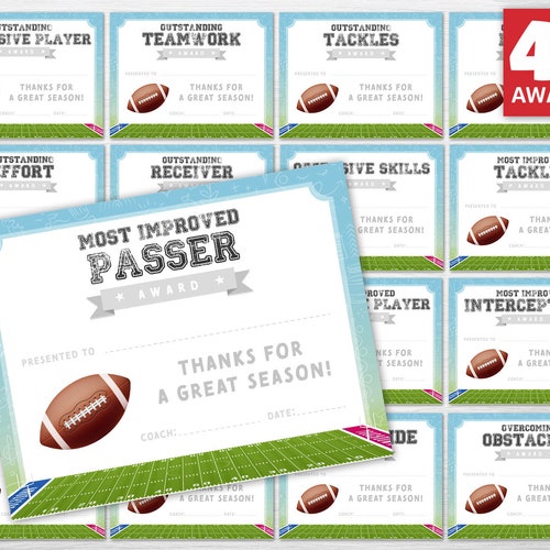 Sports Award Certificates - Etsy