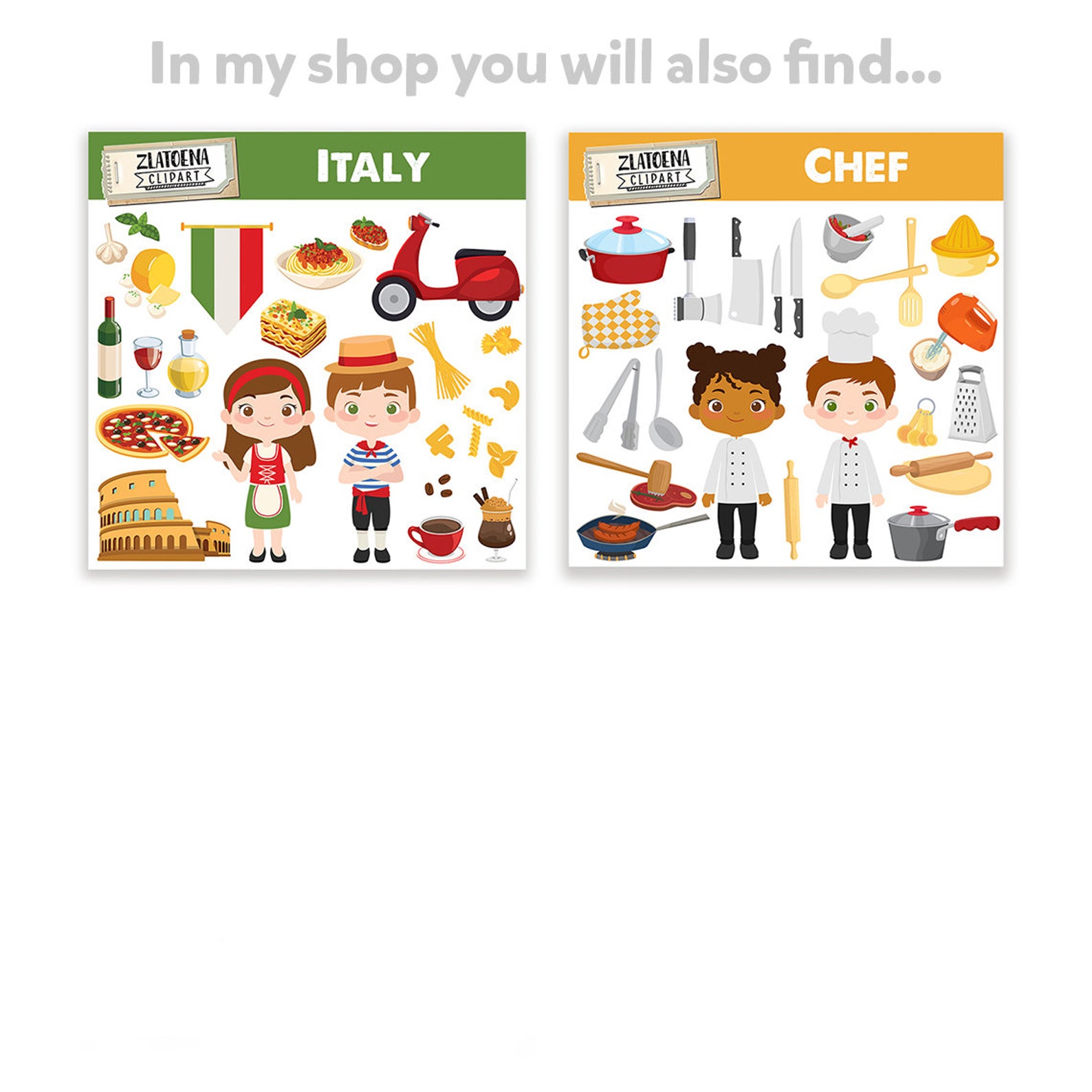 Pizza Clipart Pizza Party Clip Art DYI Pizza Graphics Pizza - Etsy