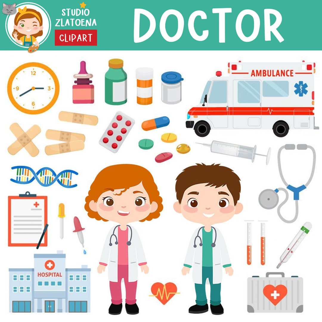 Medical Clipart: Doctor, Nurse, Hospital Graphics (digital Clip Art) - Etsy