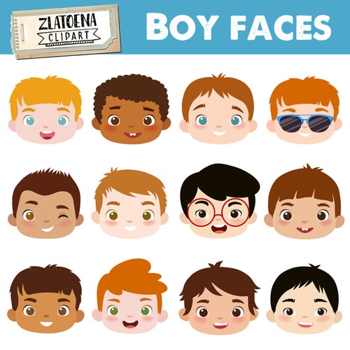 Cute Children Clipart Multicultural Clip Art Multiracial - Etsy