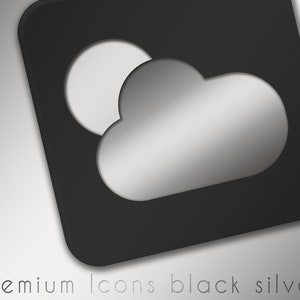 App Icons Black Silver 150 Premium iPhone Apple and Samsung - Etsy