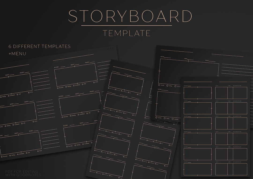 Storyboard Templates, Video, Editor, Director - Etsy