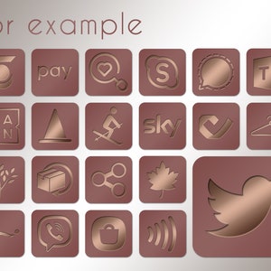 App Icons Rose Gold & Rose | 200+ Premium iPhone Apple and Samsung App ...