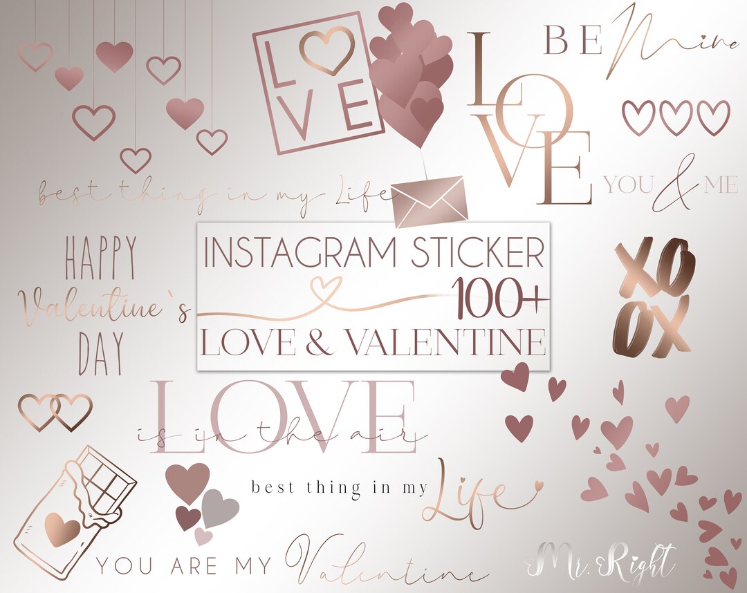 100+ Instagram Sticker Love Wedding | Blogger | Starter | Words ...