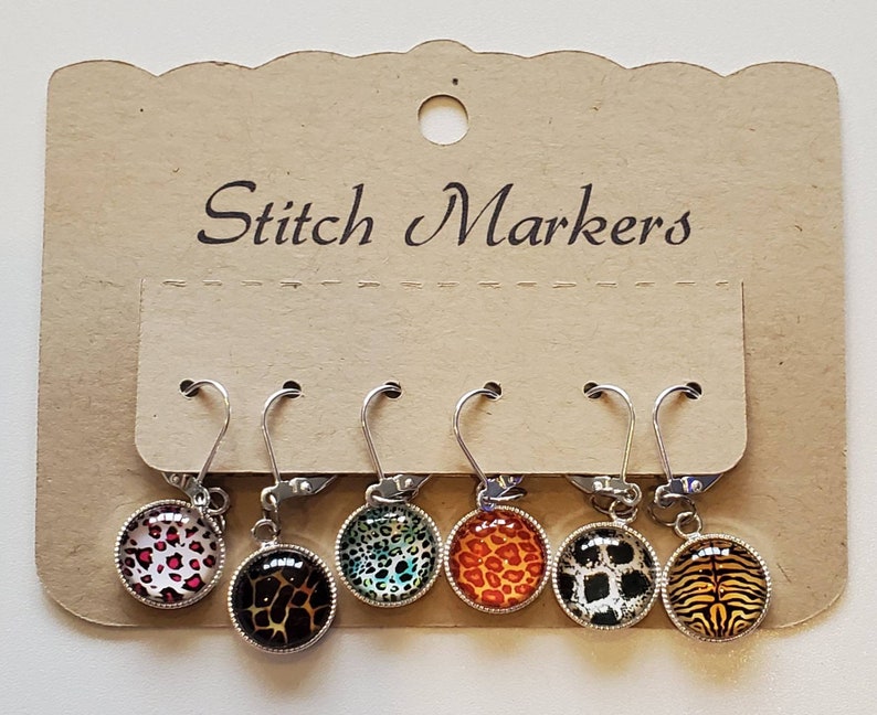 Animal Print Stitch Markers - Etsy