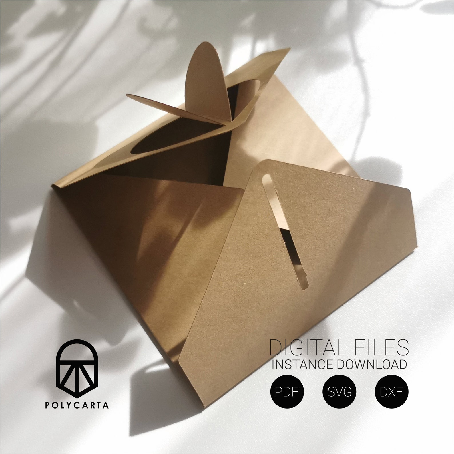 Heart Clasp Envelope, Square Format ( Instance Download | Printable PDF ...