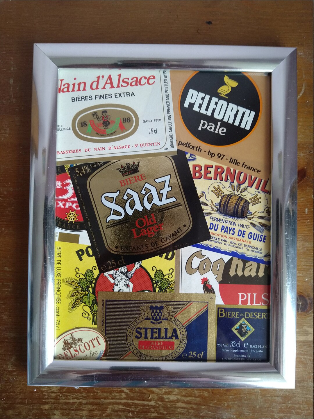 Collage de etiquetas de cerveza cervezas francesas vintage - Etsy España