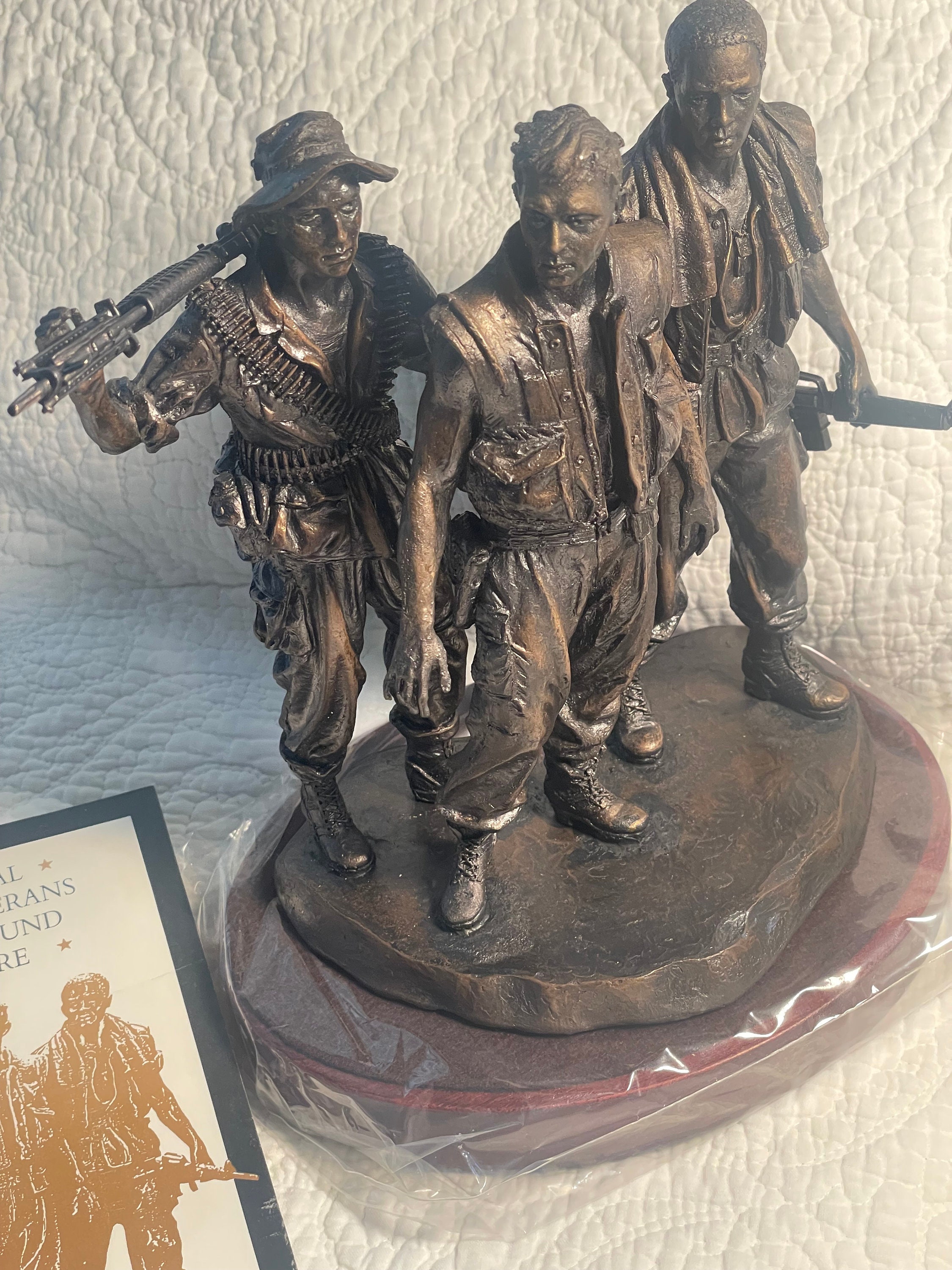 Franklin Mint “three Servicemen” Vietnam Veteran Statue - Etsy