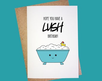 Bath Greeting Card - Etsy
