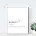 Sonder Definition - Sonder Art Print - Definition Art Print - Digital ...