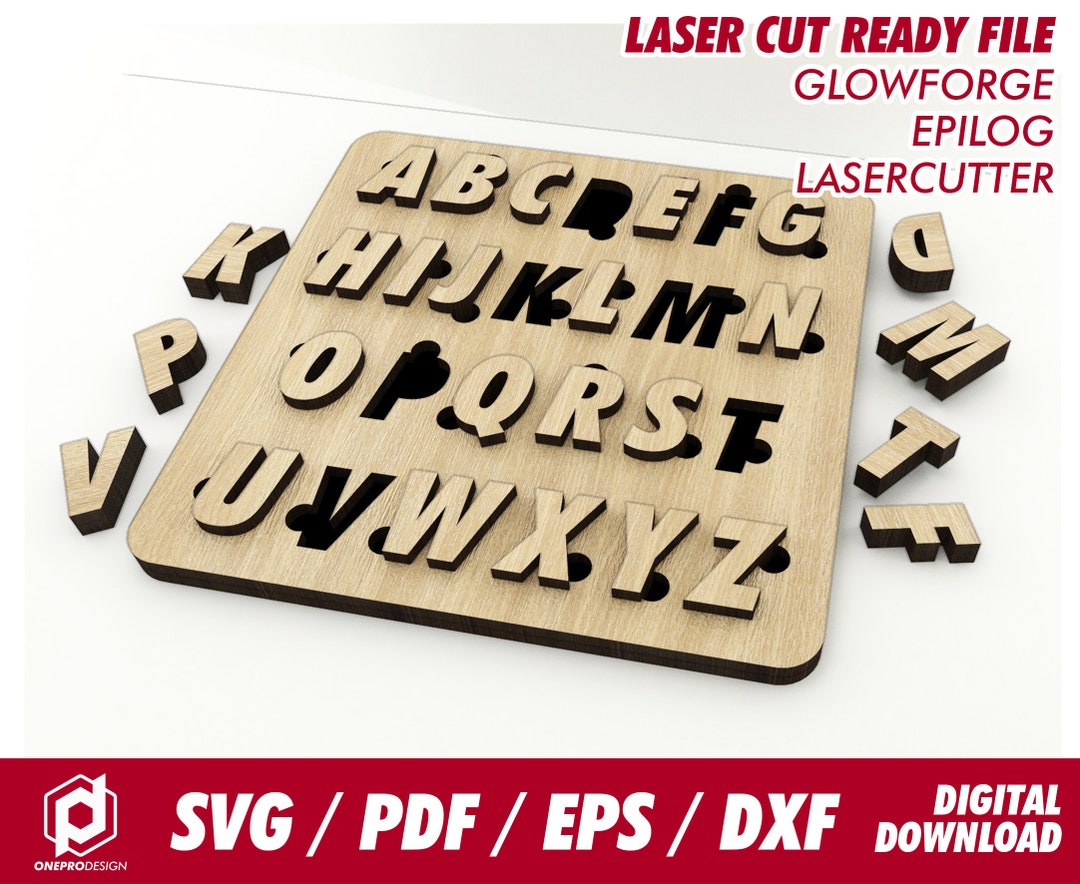 Alphabet Puzzle, ABC Puzzle for Kids Children Design 4, Vector - Svg ...