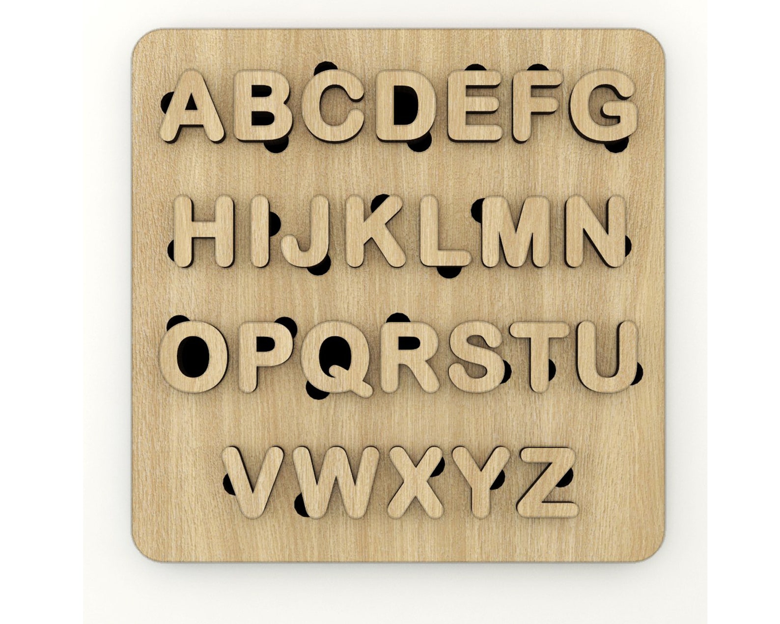 Alphabet Puzzle ABC Puzzle for Kids Children Vector Svg / - Etsy