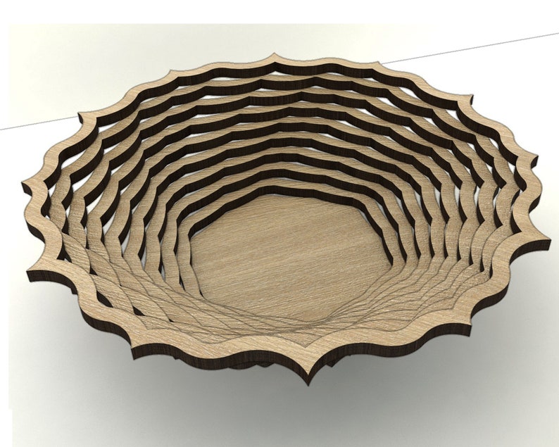 Fruit Basket, Bowl, Wood Design 5, With Easy Instruction - Svg / Pdf ...
