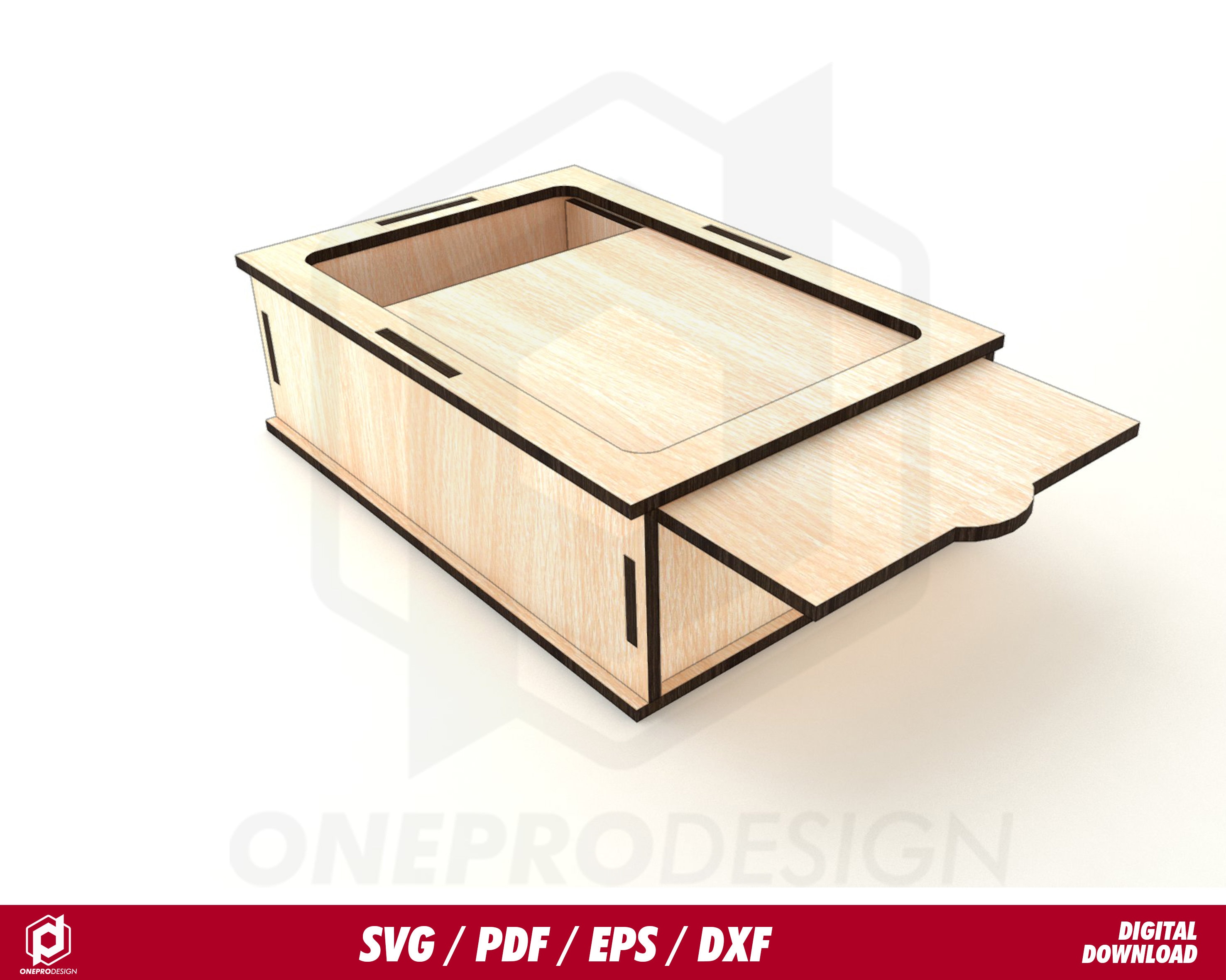 Boxes With Slide Lid new Design 5 Sizes for 1/8 Wood - Etsy