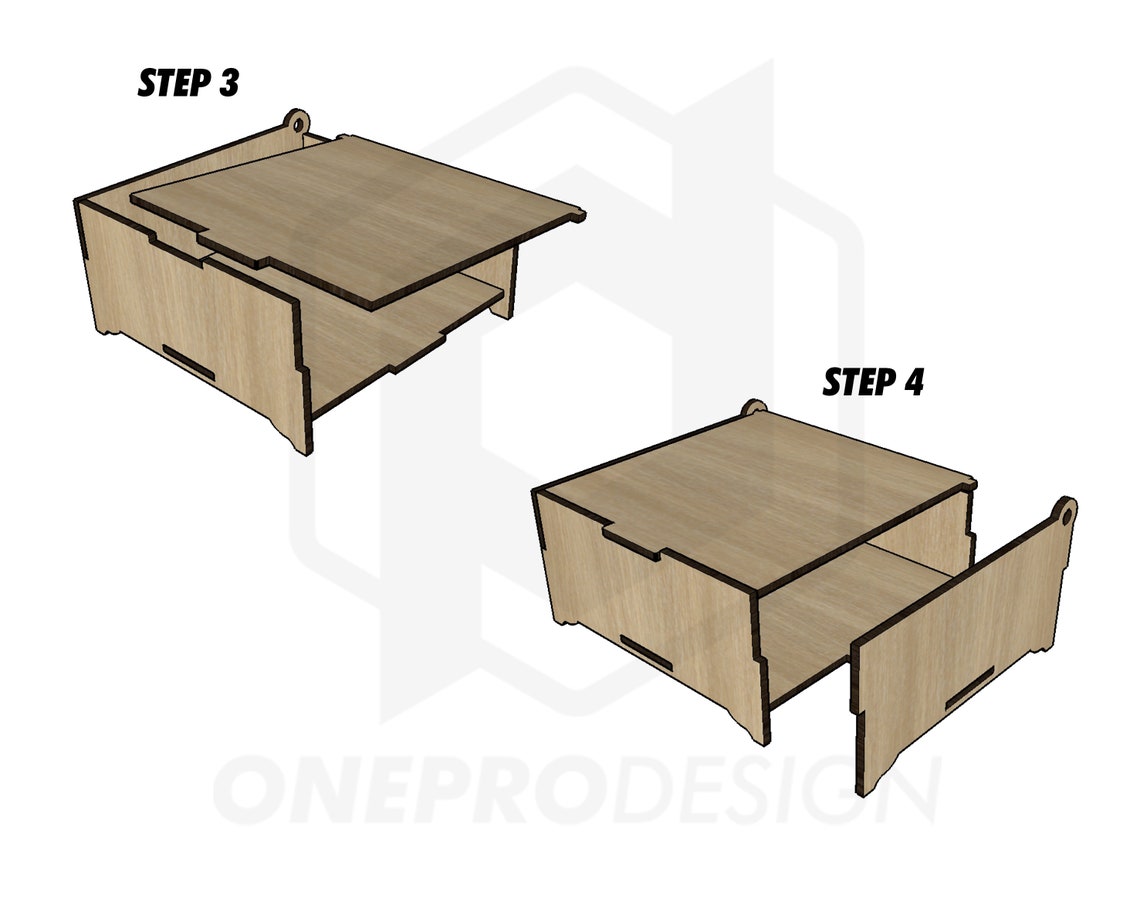 Boxes With Flip Lid With Leg 5 Sizes for 1/8 or 3.1mm | Etsy