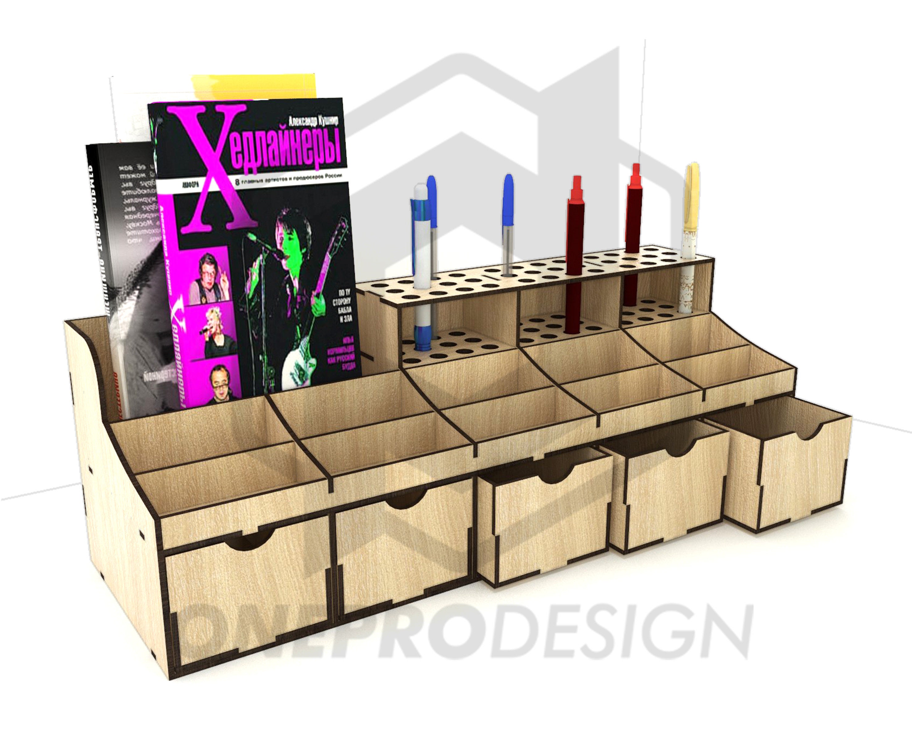 Pen Stationery Organizer for 1/8 Wood Svg / Pdf / Eps - Etsy
