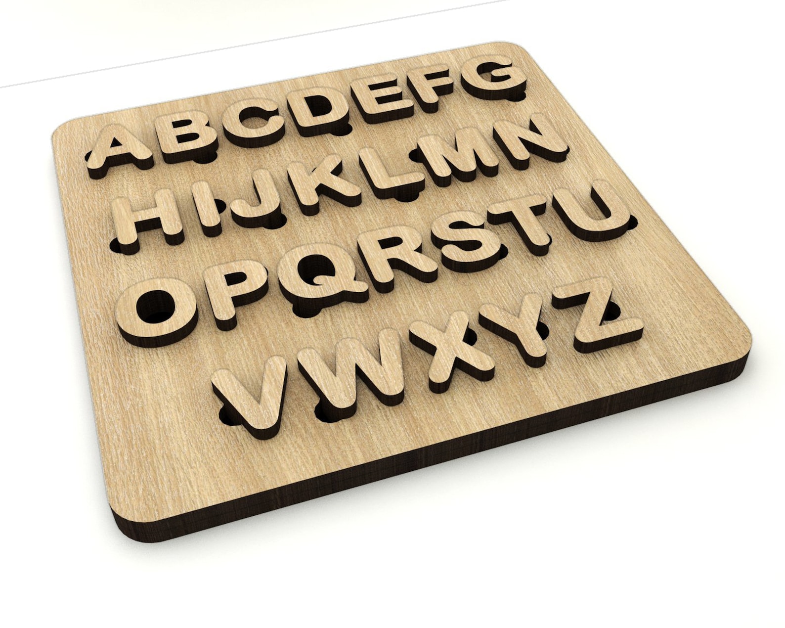 Alphabet Puzzle ABC Puzzle for Kids Children Vector Svg / - Etsy