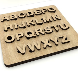 Alphabet Puzzle, ABC Puzzle for Kids Children, Vector - Svg / Pdf / Eps ...