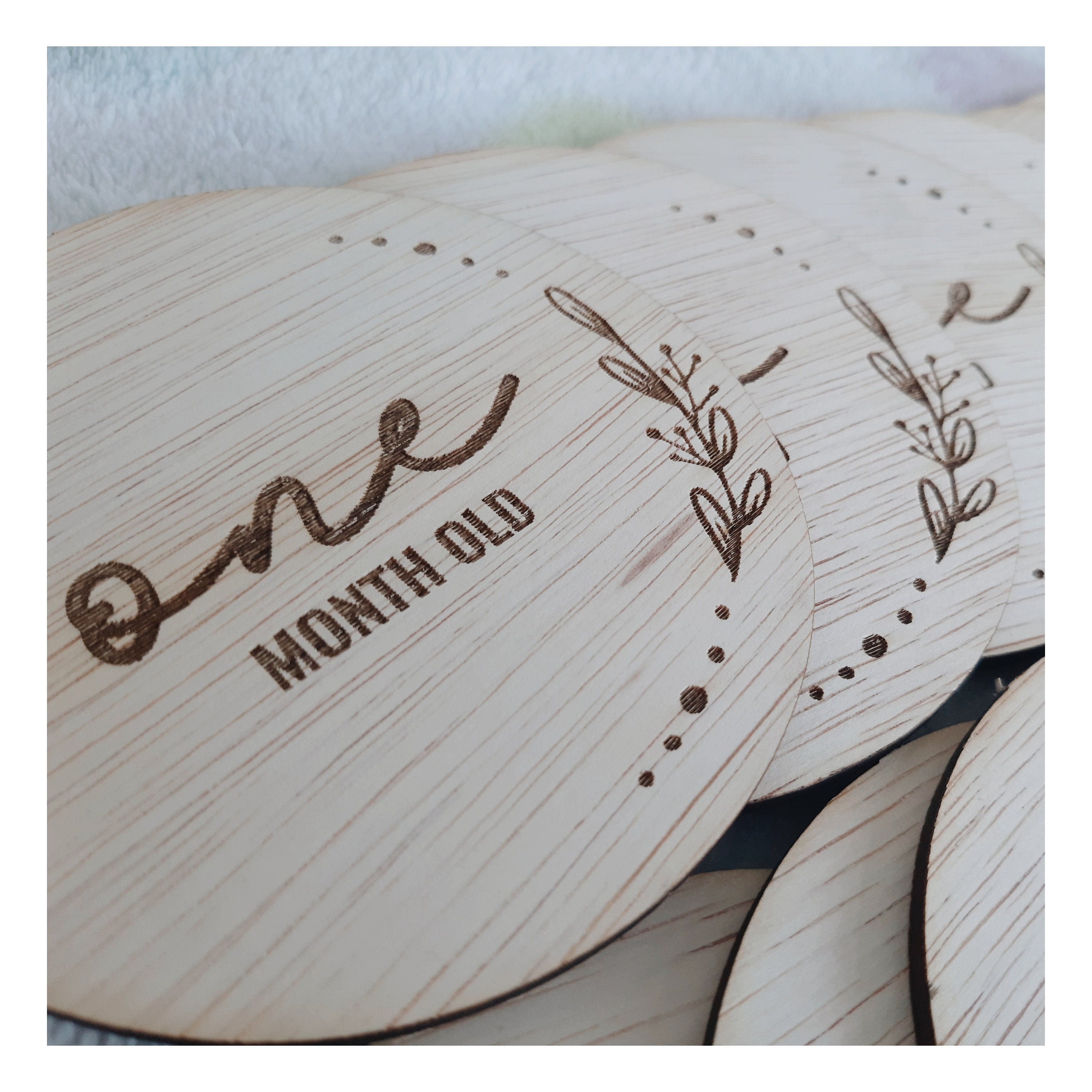 Wooden Baby Milestone - Svg / Pdf / Eps / Dxf Laser Cut File - Instant ...