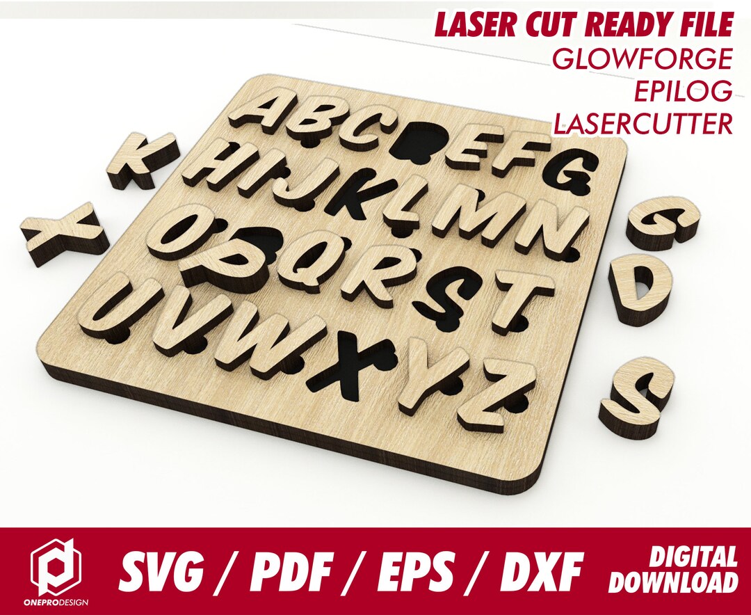 Alphabet Puzzle, ABC Puzzle for Kids Children Design 3, Vector - Svg ...