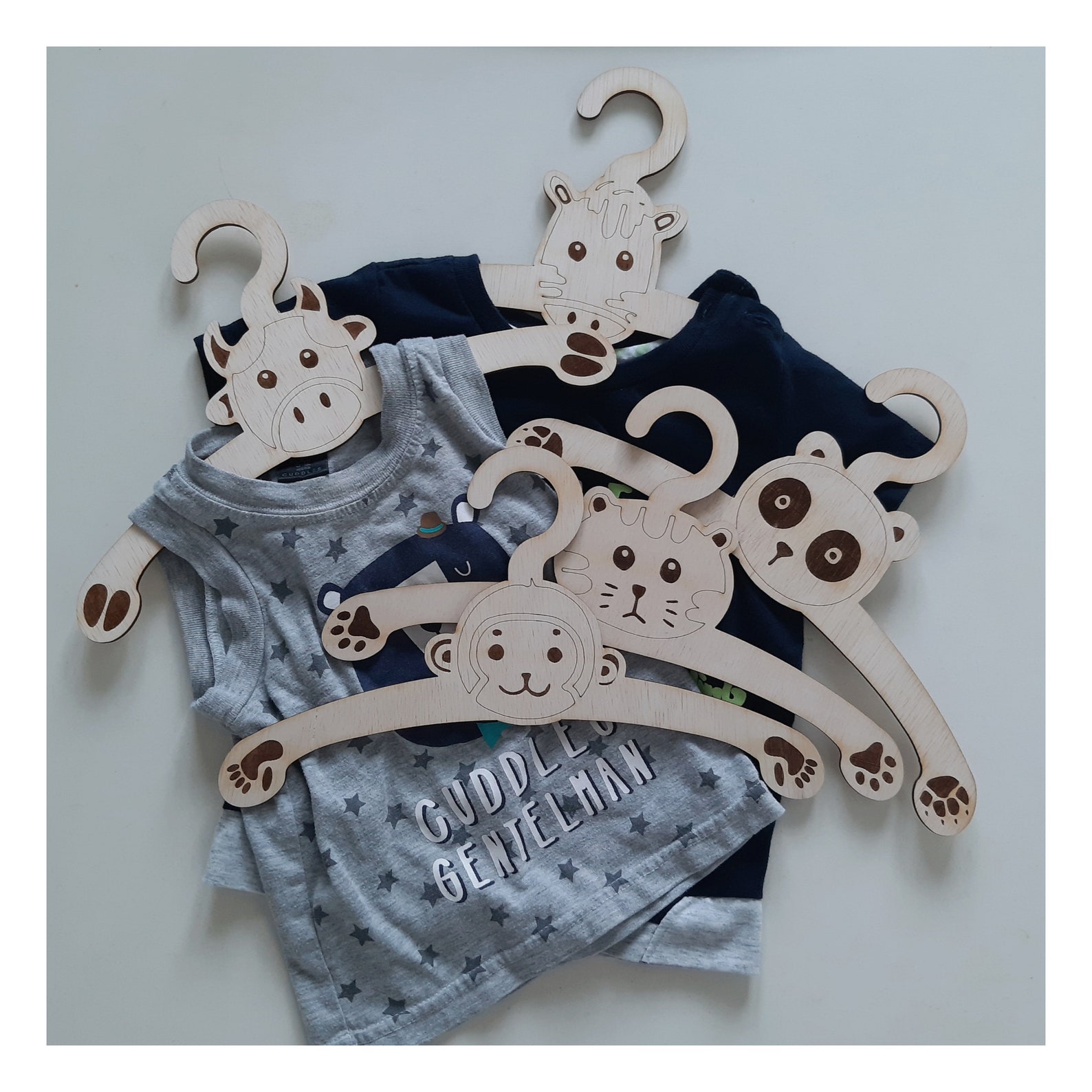 Kids Hanger 5 Super Cute Animal Designs Svg / Pdf / Eps / - Etsy