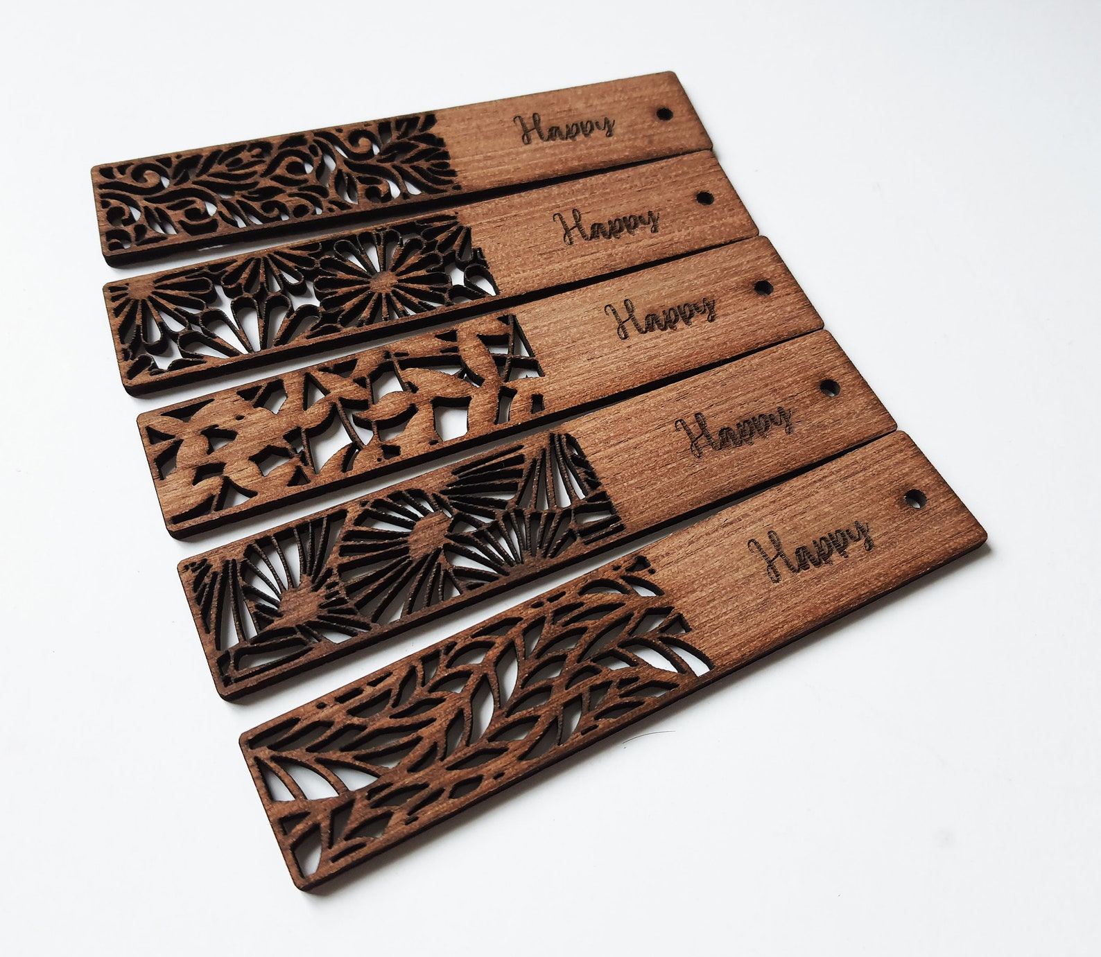 Bookmarks 5 Pattern - Svg / Pdf / Eps / Dxf Laser Cut File / Glowforge ...
